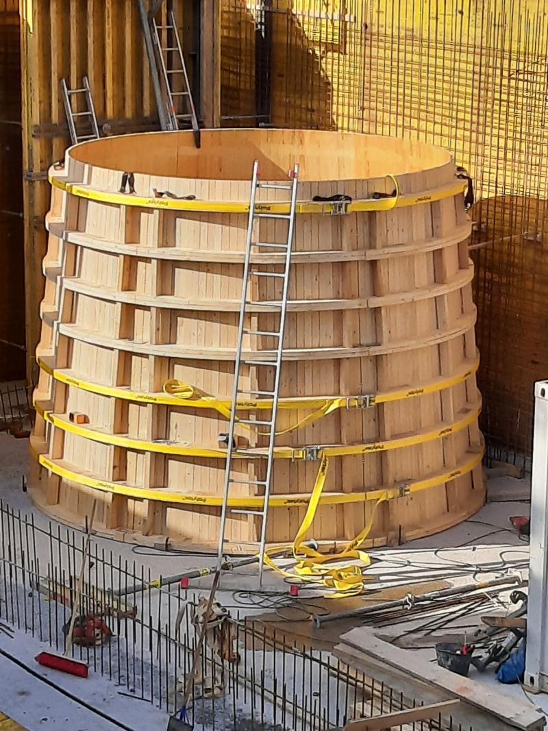 hydro power station Bad Kösen, elbow-formwork, cone-formwork and ...
